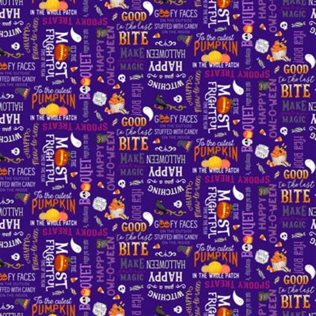 Hey Boo! Sayings by Michael Zindell From Clothworks 100% Cotton ...