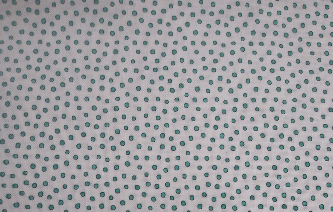 Roam Sweet Home Dots White Aqua by Kris Lammers From Maywood Studio ...