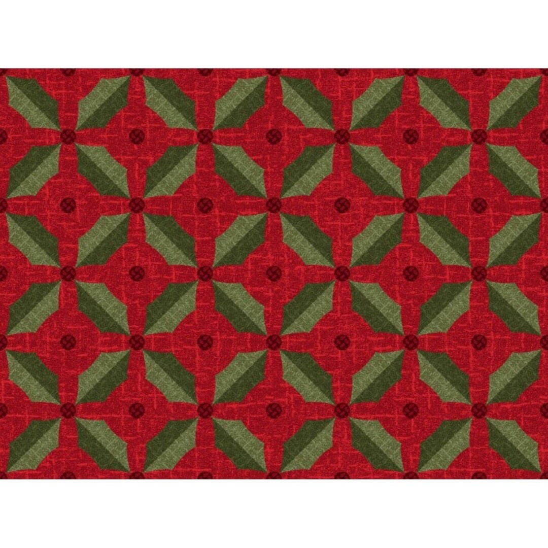 Snowdays Flannel Holly Red by Bonnie Sullivan From Maywood Studio MASF ...