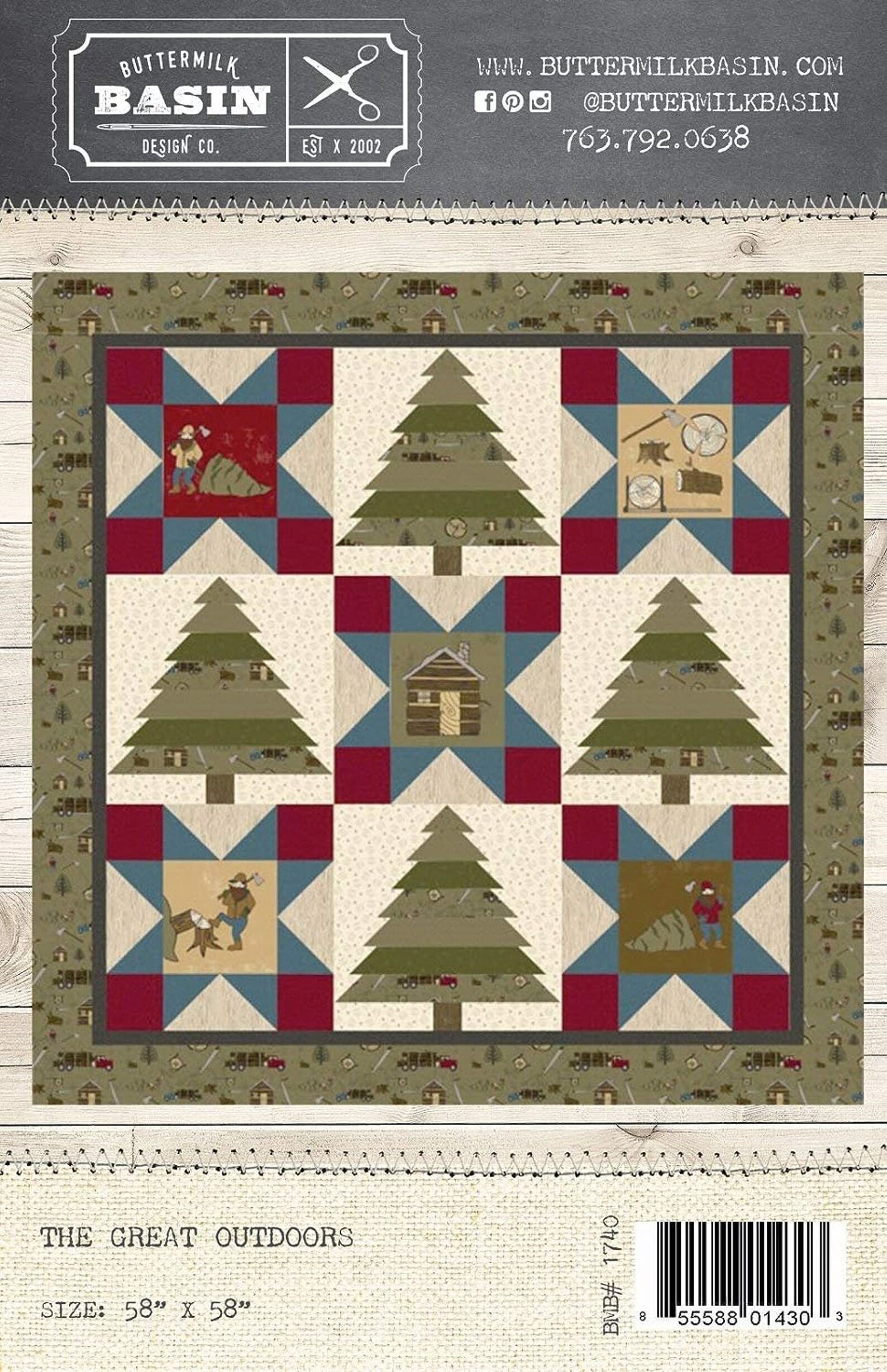 The Great Outdoors Quilt Pattern - by Buttermilk Basin - BMB 1740-58" X ...