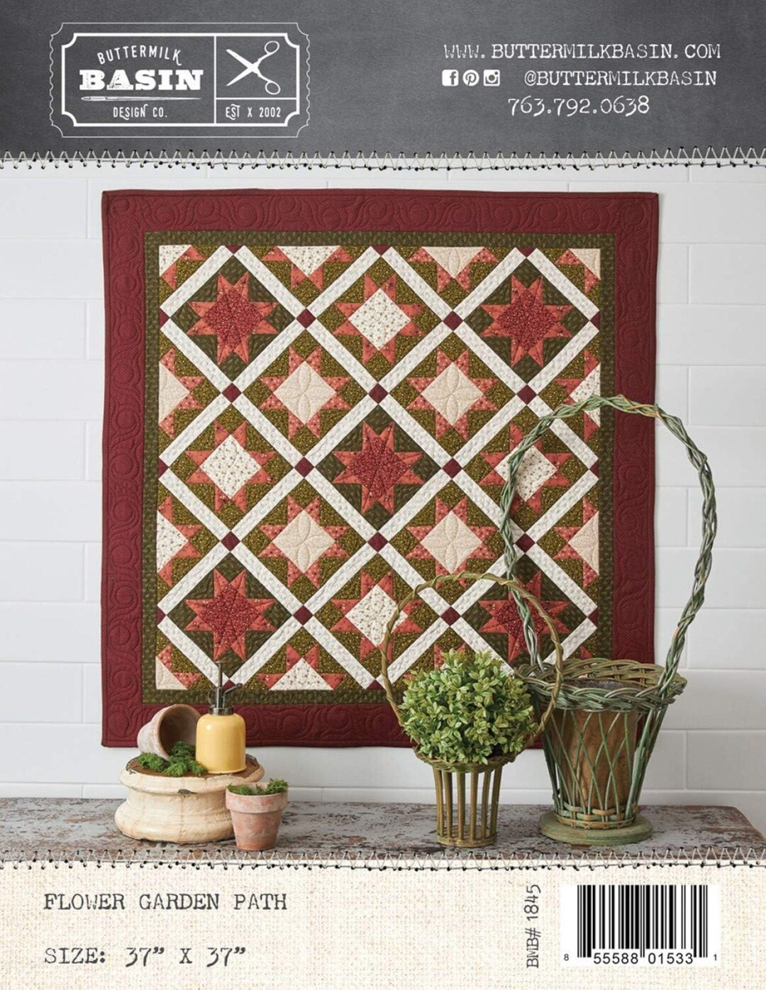Flower Garden Path Quilt Pattern - by Buttermilk Basin - BMB 1845 - 37 ...