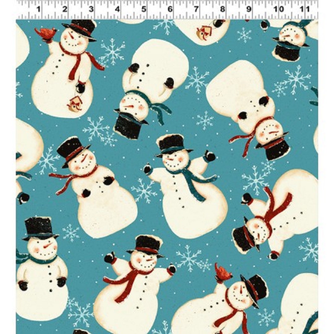 Snow Much Fun Snowmen by Dan Dipaolo Clothworks 100% Cotton Quilt ...