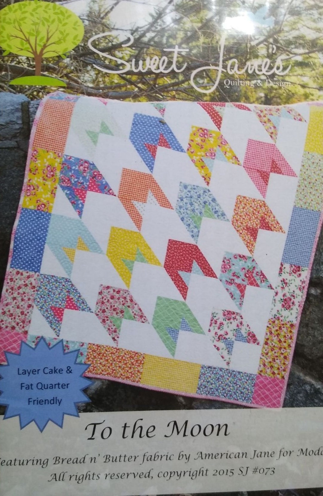 To the Moon Quilt Pattern From Sweet Jane's 3 Sizes - Free Shipping U.S ...