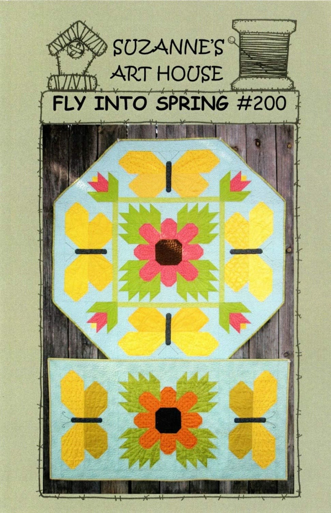 Fly Into Spring Quilt & Table Runner Patterns by Suzanne's Art House ...