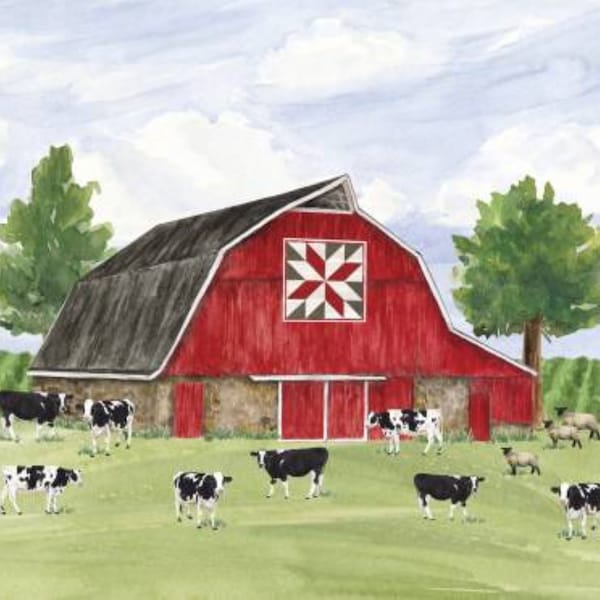 Riley Blake Barn Panel - Etsy