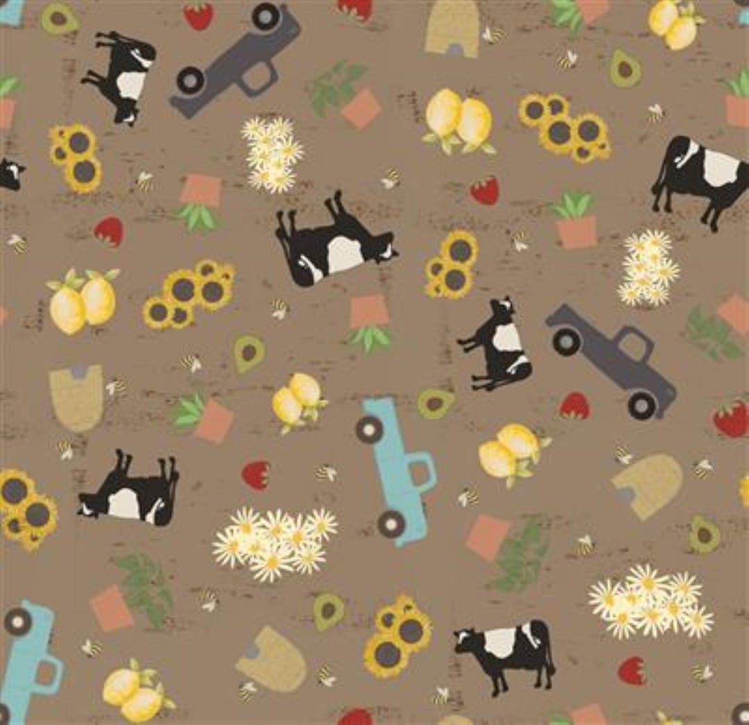 Happy Day Farm by Dan Dipaolo From Clothworks 100% Cotton Quilt Fabric ...