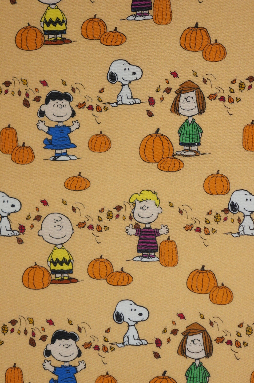 1 Yard Peanuts Pumpkin Patch Snoopy Fabric by Springs Creative 100% ...