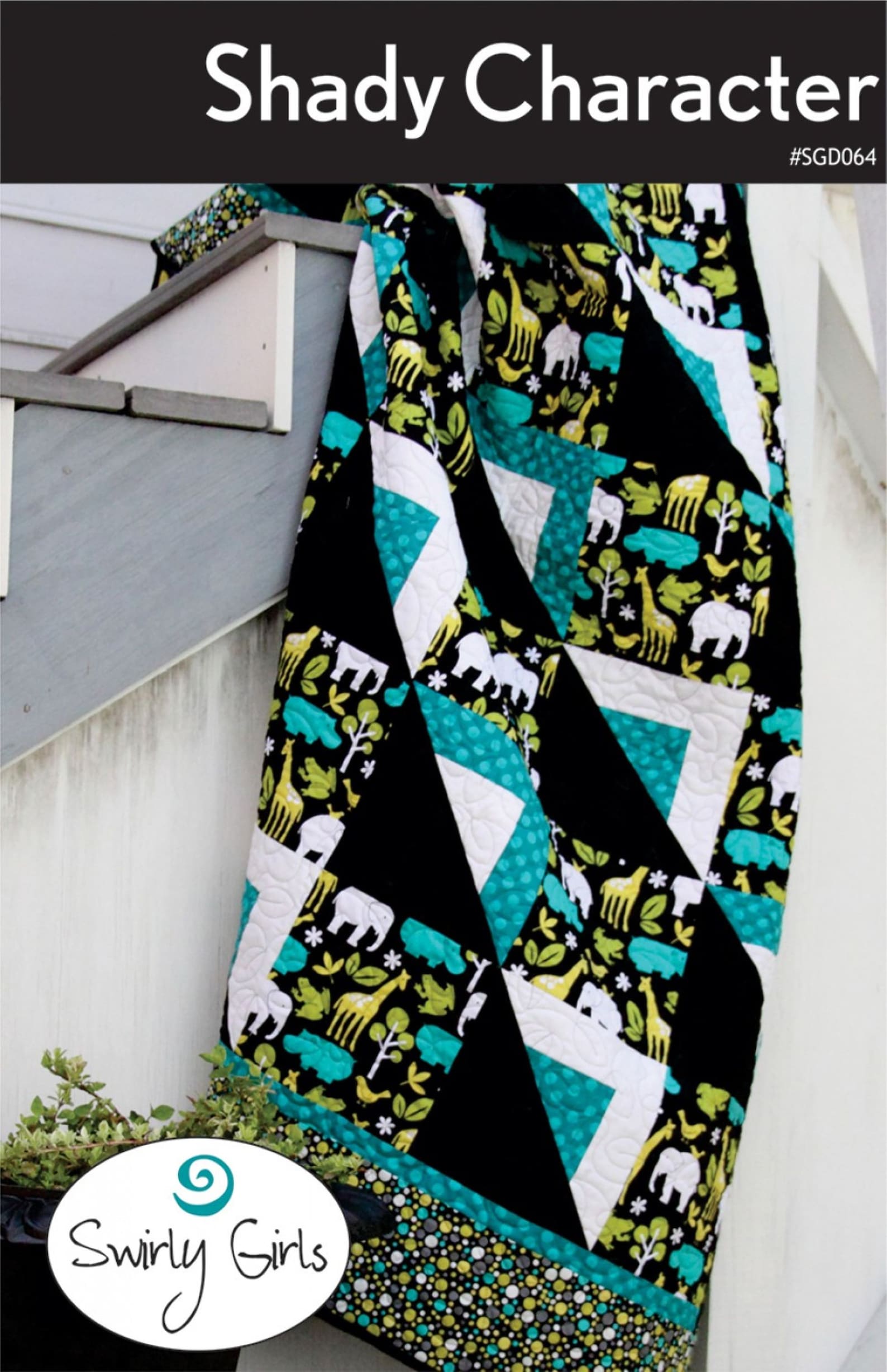 Shady Character Quilt Pattern by Swirly Girls Designs - 4 Sizes SGD064 ...