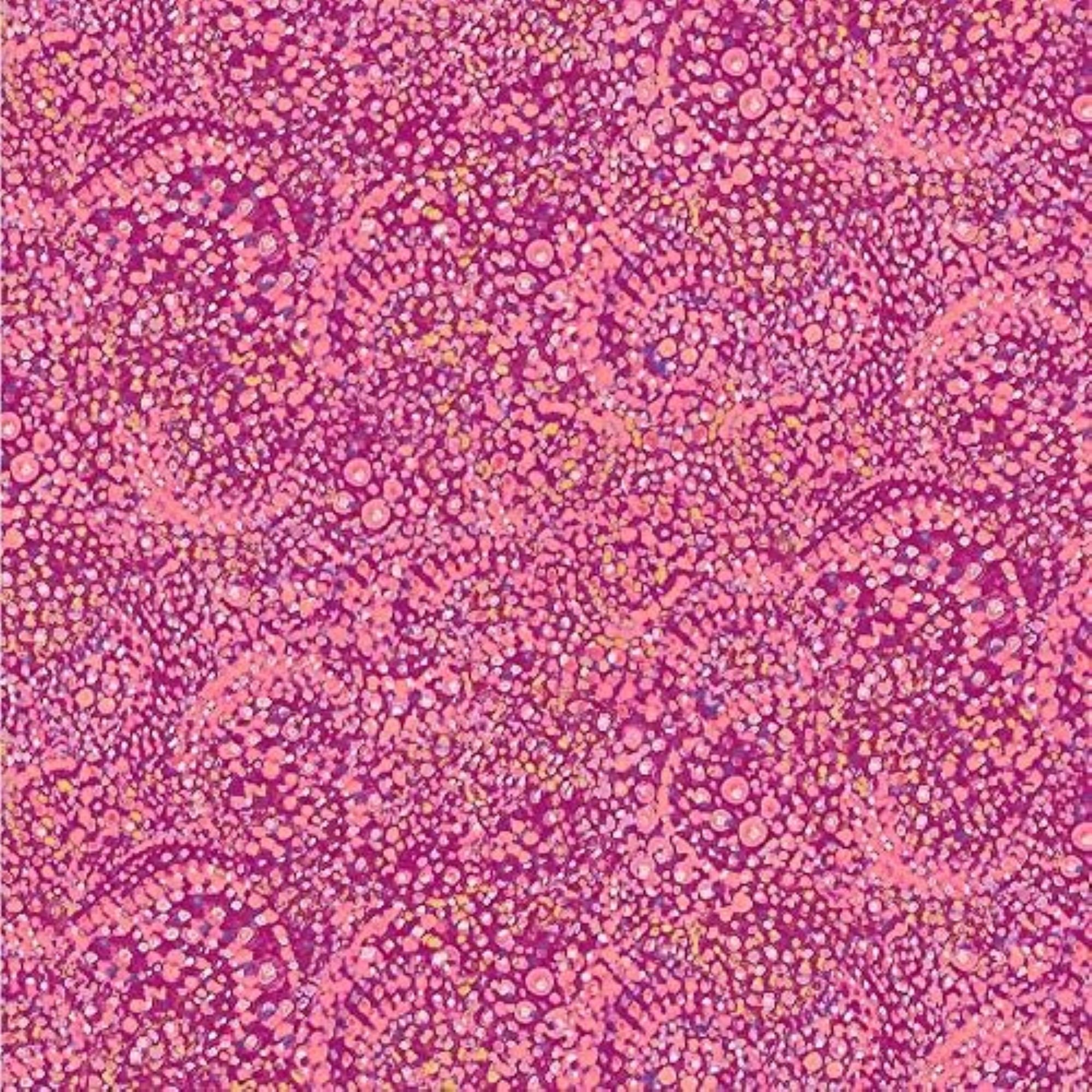 1 Yard Artisan Spirit Water Garden Fabric by Ira Kennedy Northcott 21921 21 Dark Pink Free ...