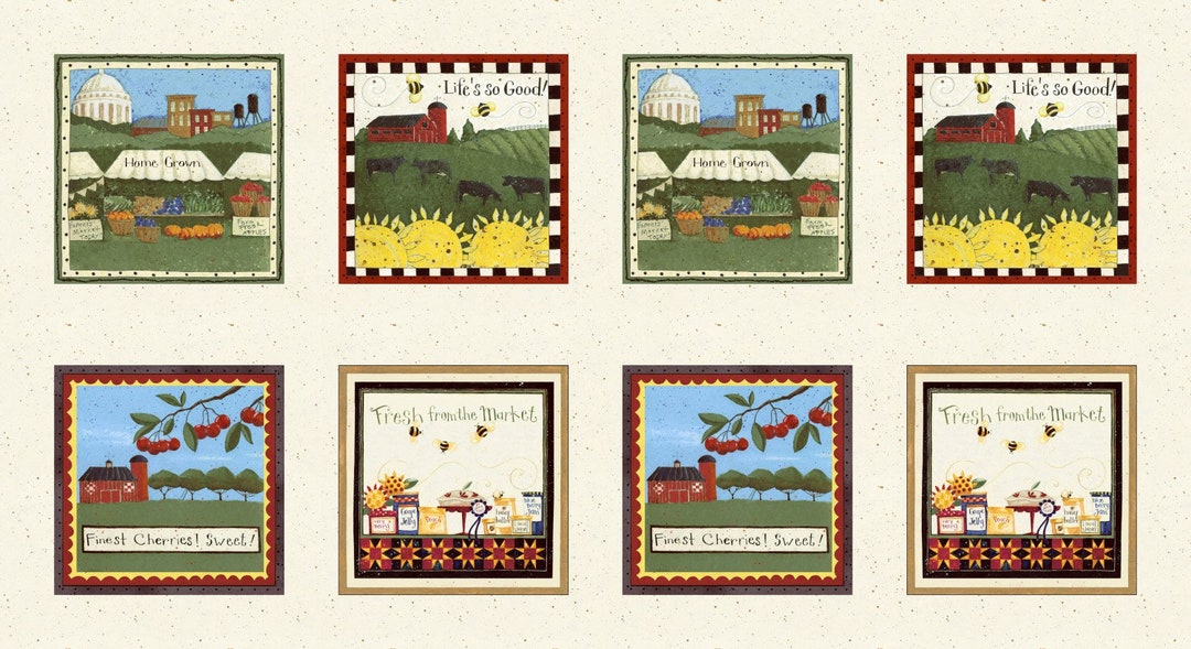 Market Fresh Panel by Dan Dipaolo From Clothworks 100% Cotton Quilt ...