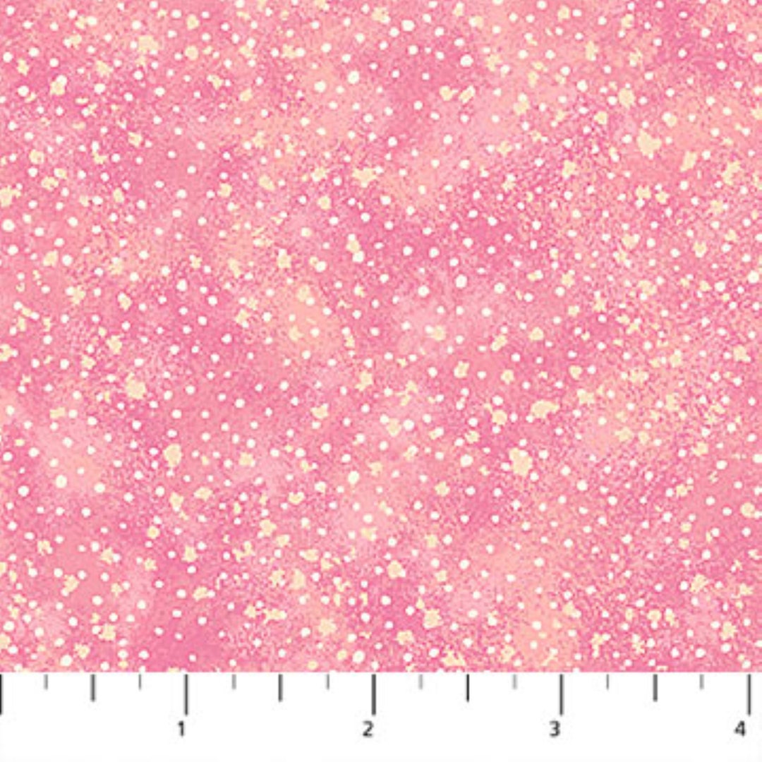 1 Yard Artisan Spirit Water Garden Fabric by Ira Kennedy Northcott - 21923 21 Pink - Free ...