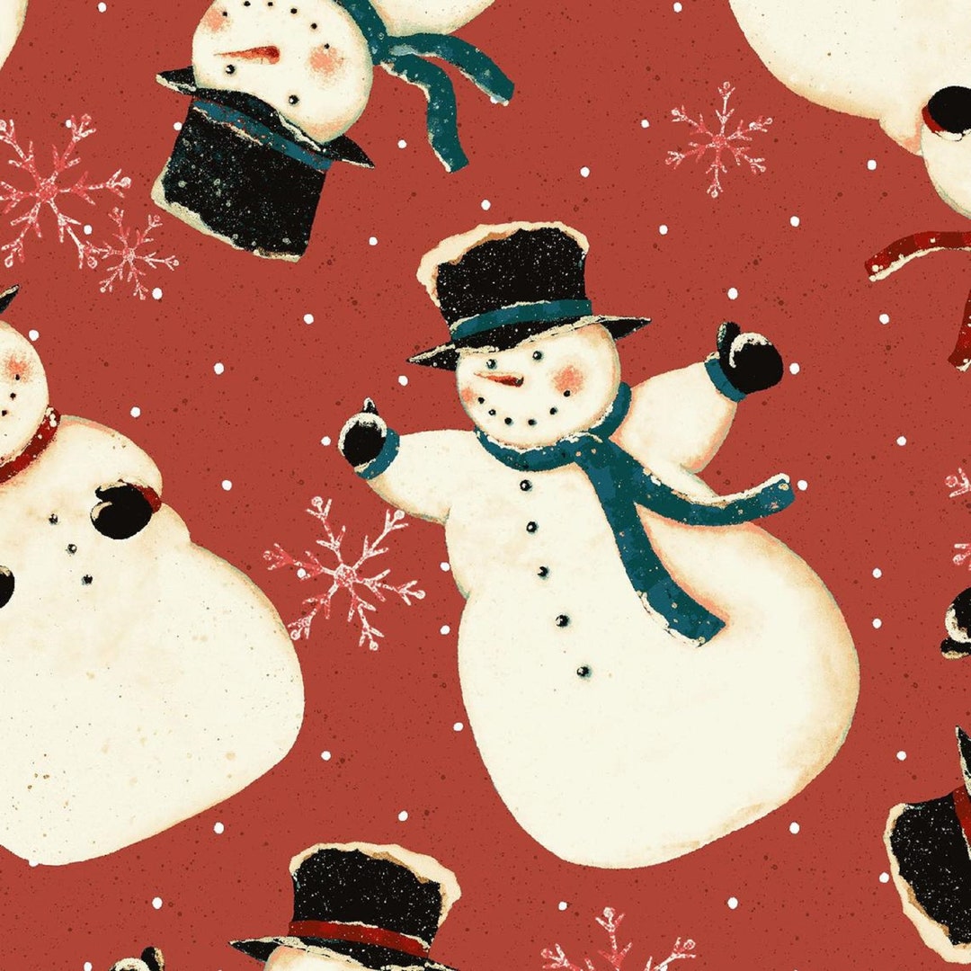 Snow Much Fun Snowmen de Dan DiPaolo Clothworks 100% algodón tejido de ...