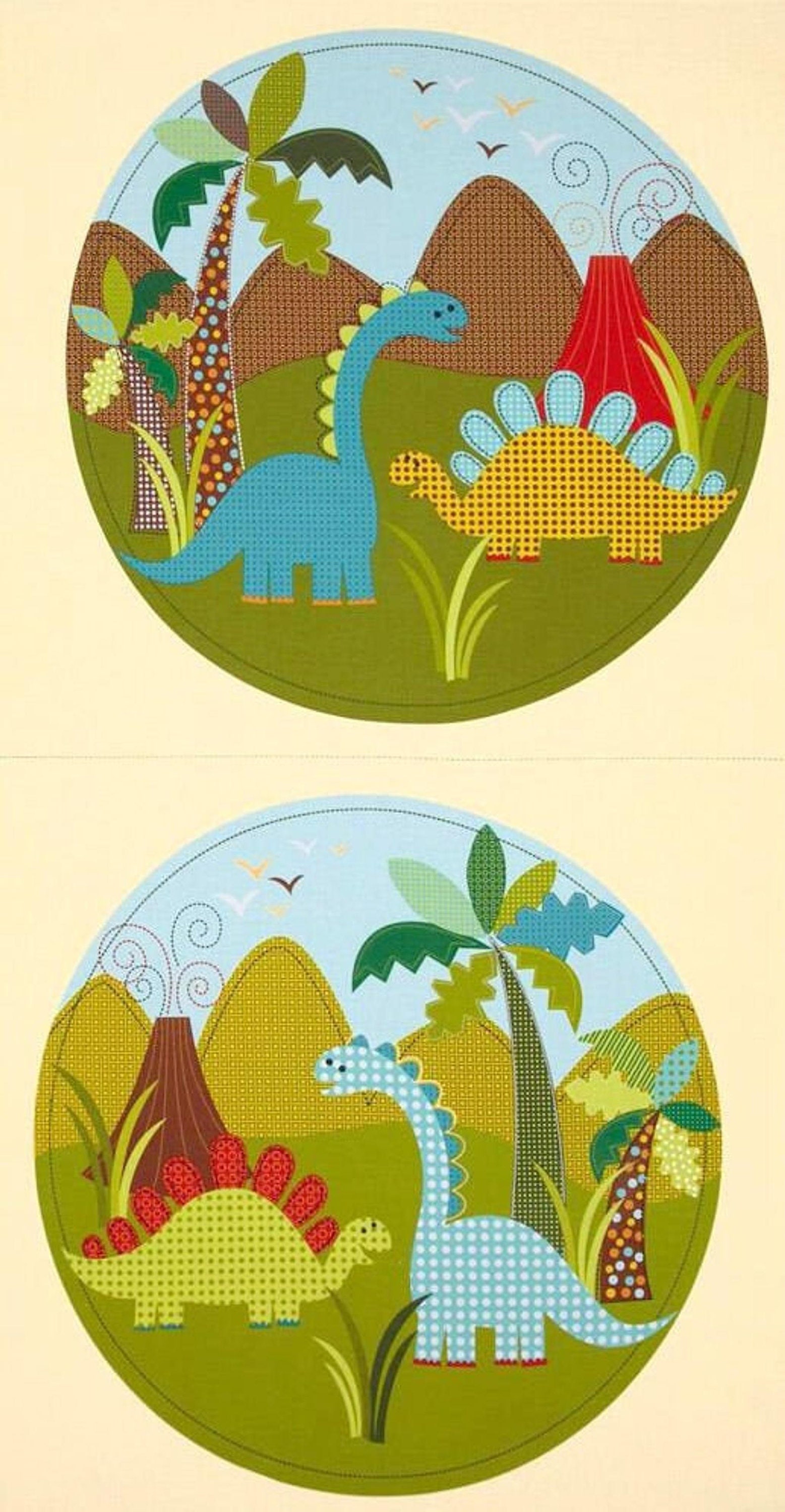 Dino Dinosaur Panel From Michael Miller Cotton Quilt Fabric Cx5874-mult ...