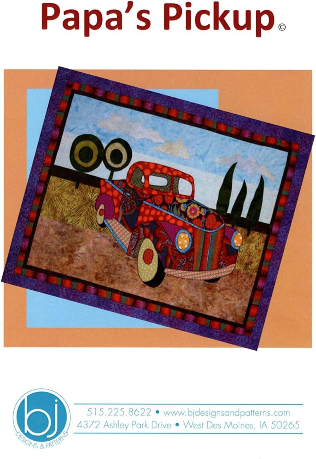 Papas Pickup Pattern by Barbara Jones From BJ Designs 32" X 42" BJPP-27 ...