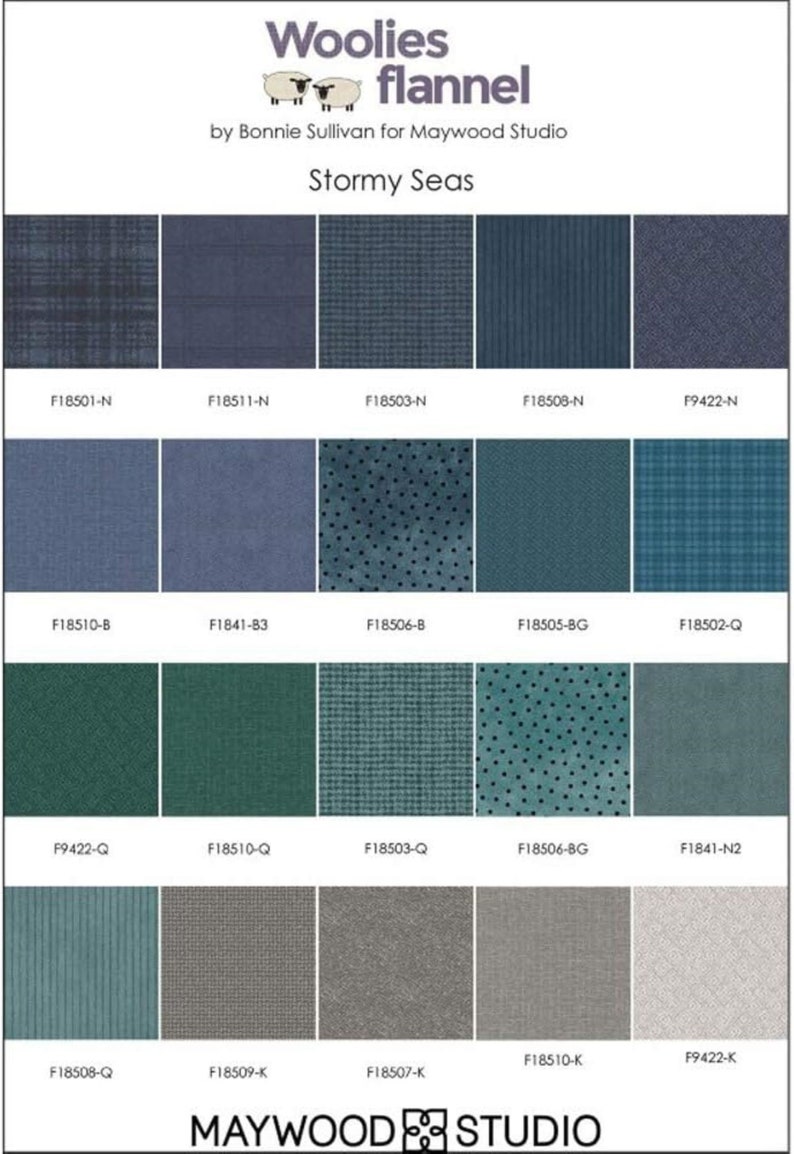Stormy Seas Woolies Flannel Bonnie Sullivan Maywood Studios 42 - 5 ...