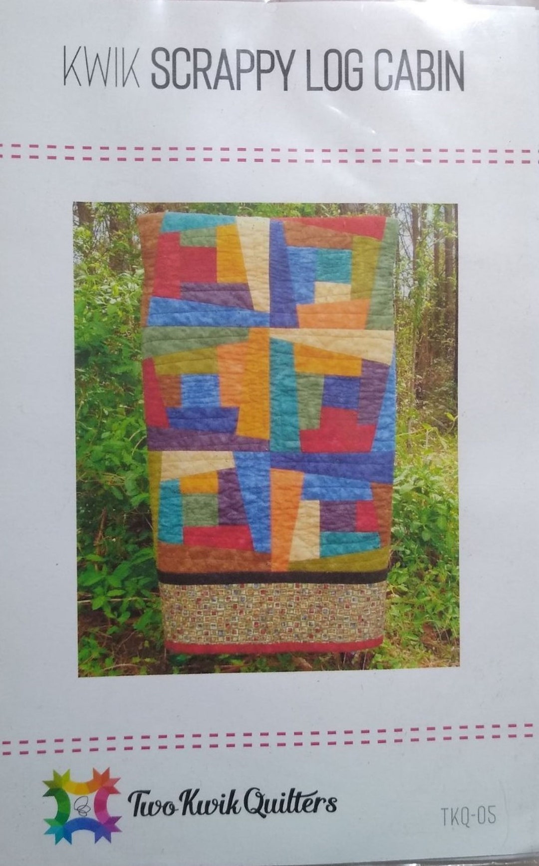 Kwik Scrappy Log Cabin Quilt Pattern by Two Kwik Quilters Tkq05 - Free ...