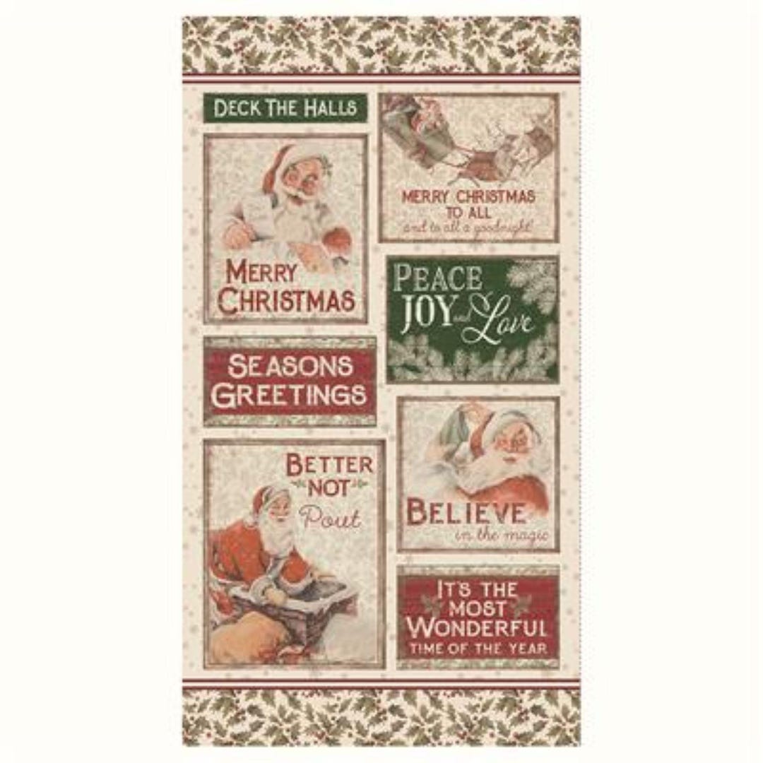 Better Not Pout Panel by Dan Dipaolo From Clothworks 100% Cotton Quilt ...