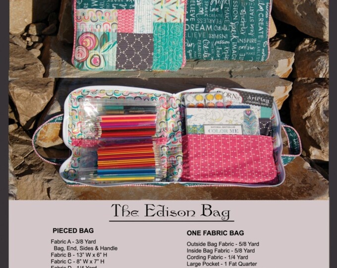 The Edison Bag Pattern and Plastic Inserts by Abbey Lane #220 - Free ...