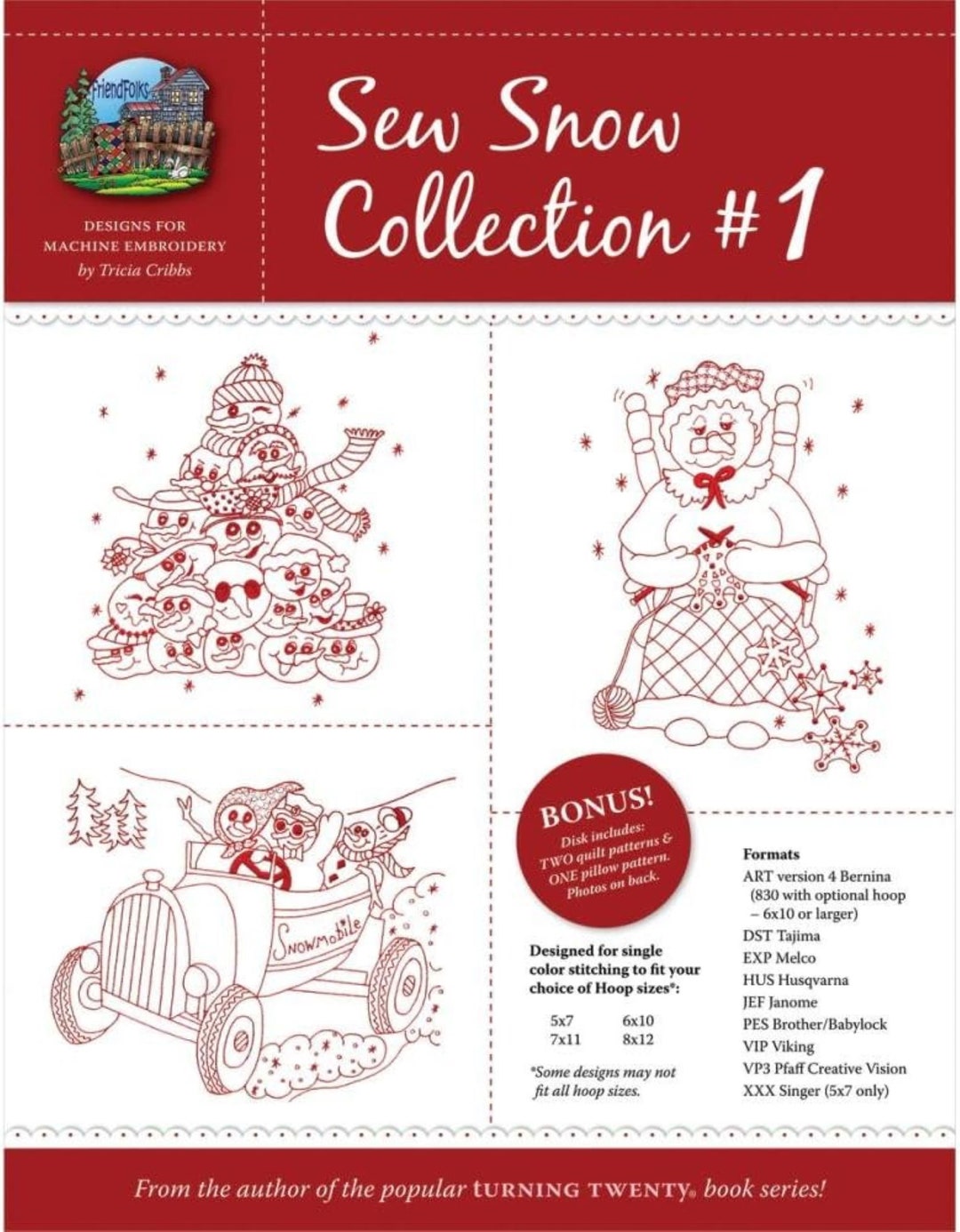 Friendfolks Cds-sew Snow Collection #1 by Tricia Cribbs Friendfolks ...