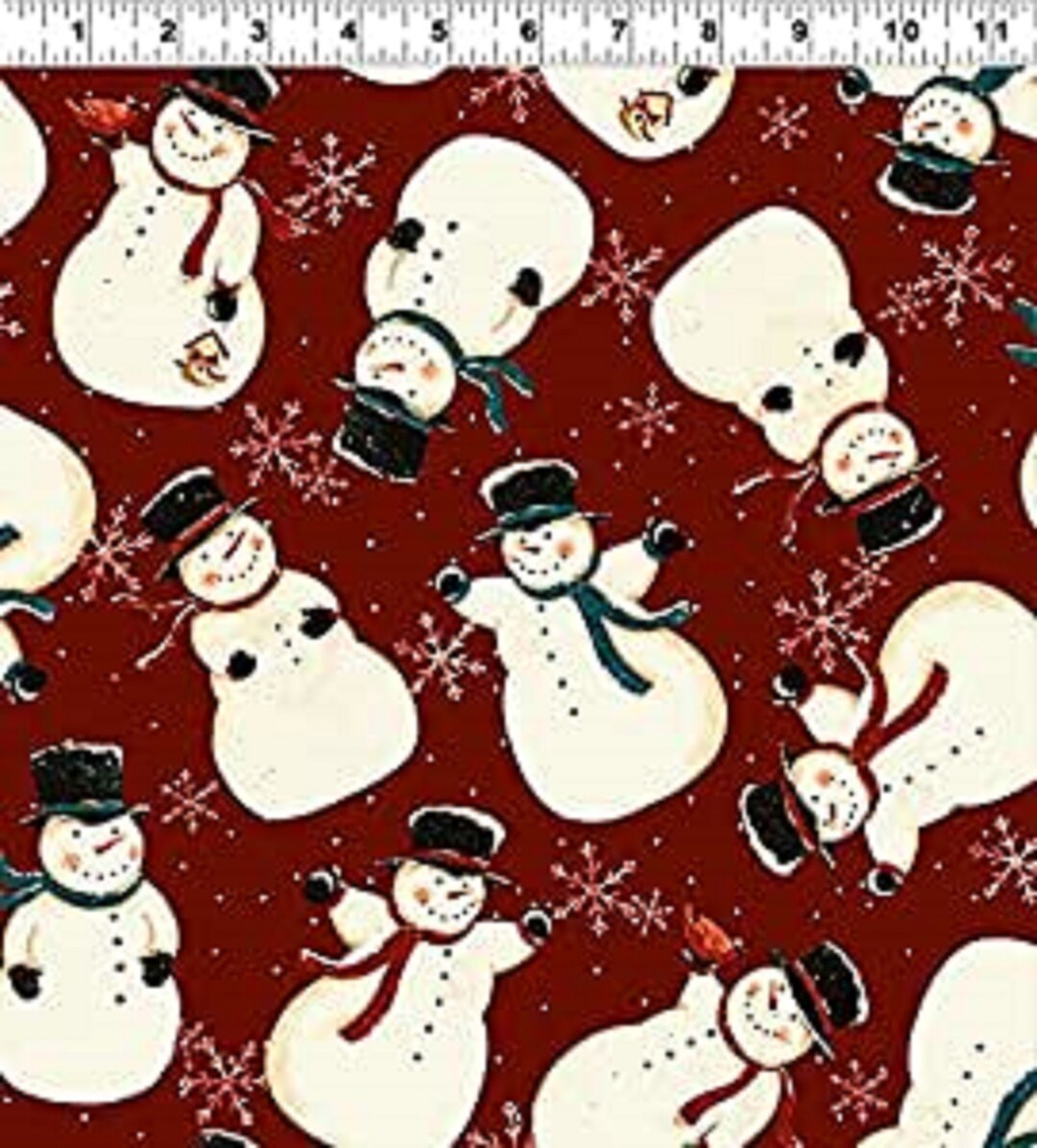 Snow Much Fun Snowmen by Dan Dipaolo Clothworks 100% Cotton Quilt ...