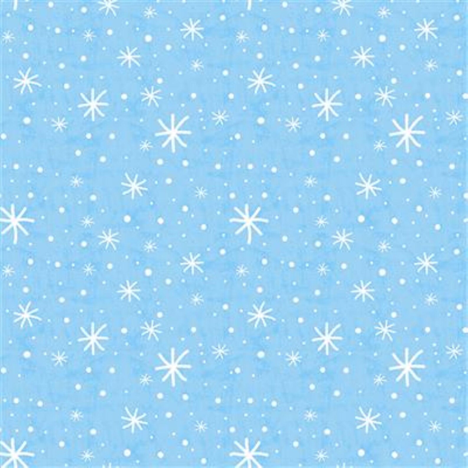 Snow Fun Snowflakes by Liza Lewis Clothworks 100% Cotton Quilt Fabric ...