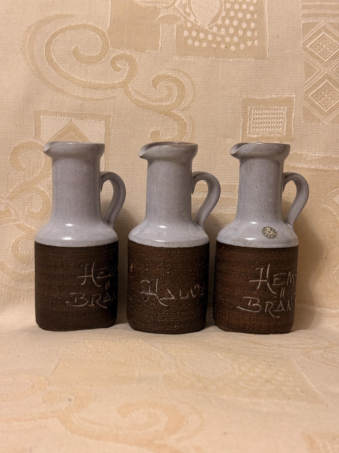 Vintage Gabriel Keramik Mini Liquor Jugs – “hem Bränt” & “halvan ...