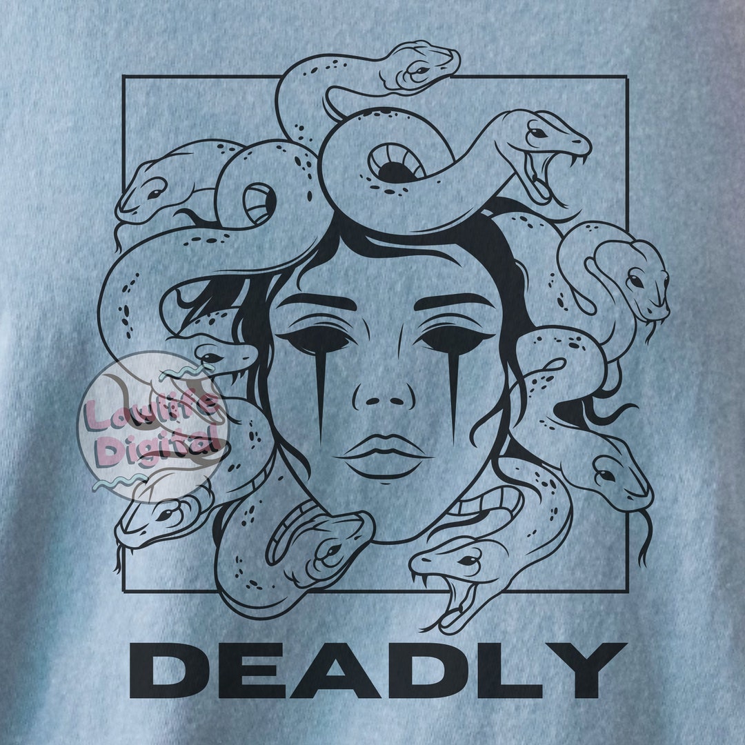 Medusa Deadly DIGITAL DOWNLOAD Png Svg Medusa Png Medusa - Etsy