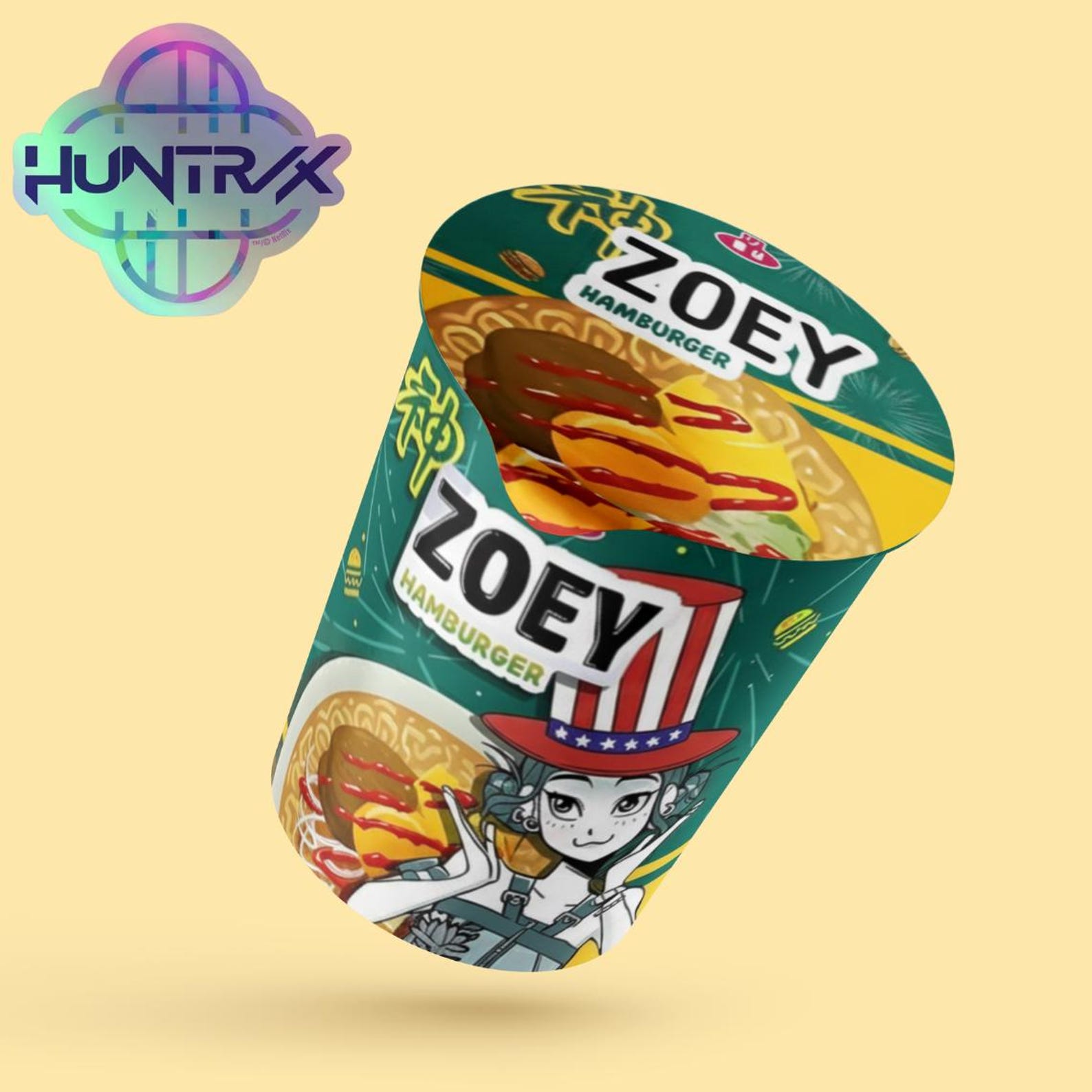 Kpop Demon Hunters – Cup Noodle Ramyeon Labels, Cosplay Party Huntrix ...