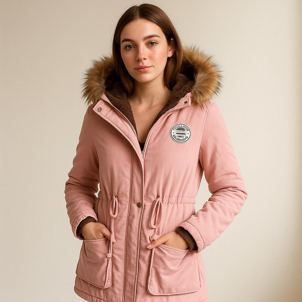 Fleece Lined Winter Parka Coat With Hood - Etsy