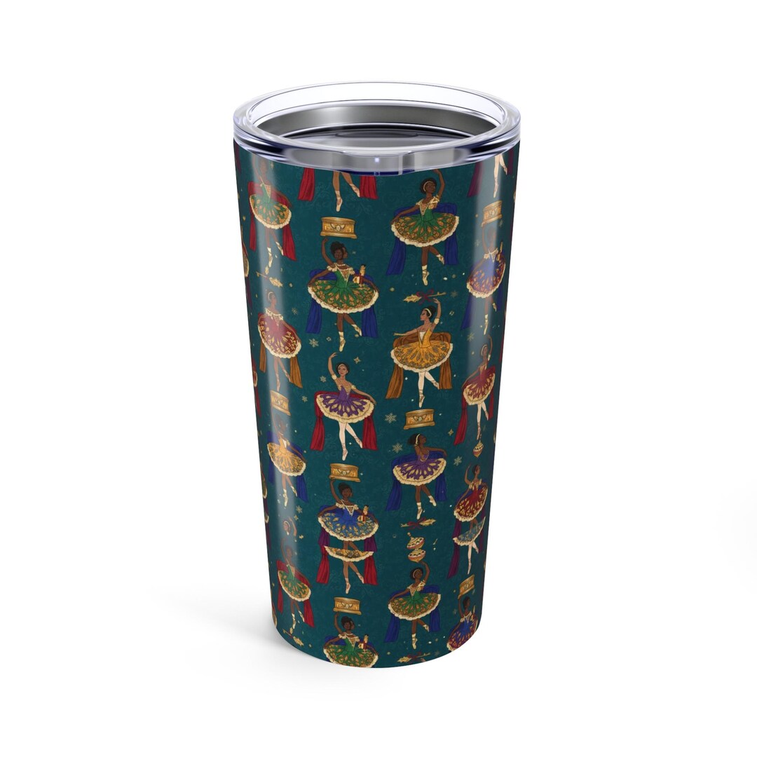 Nutcracker Ballerina 20oz Tumbler, Christmas Travel Mug, Holiday ...