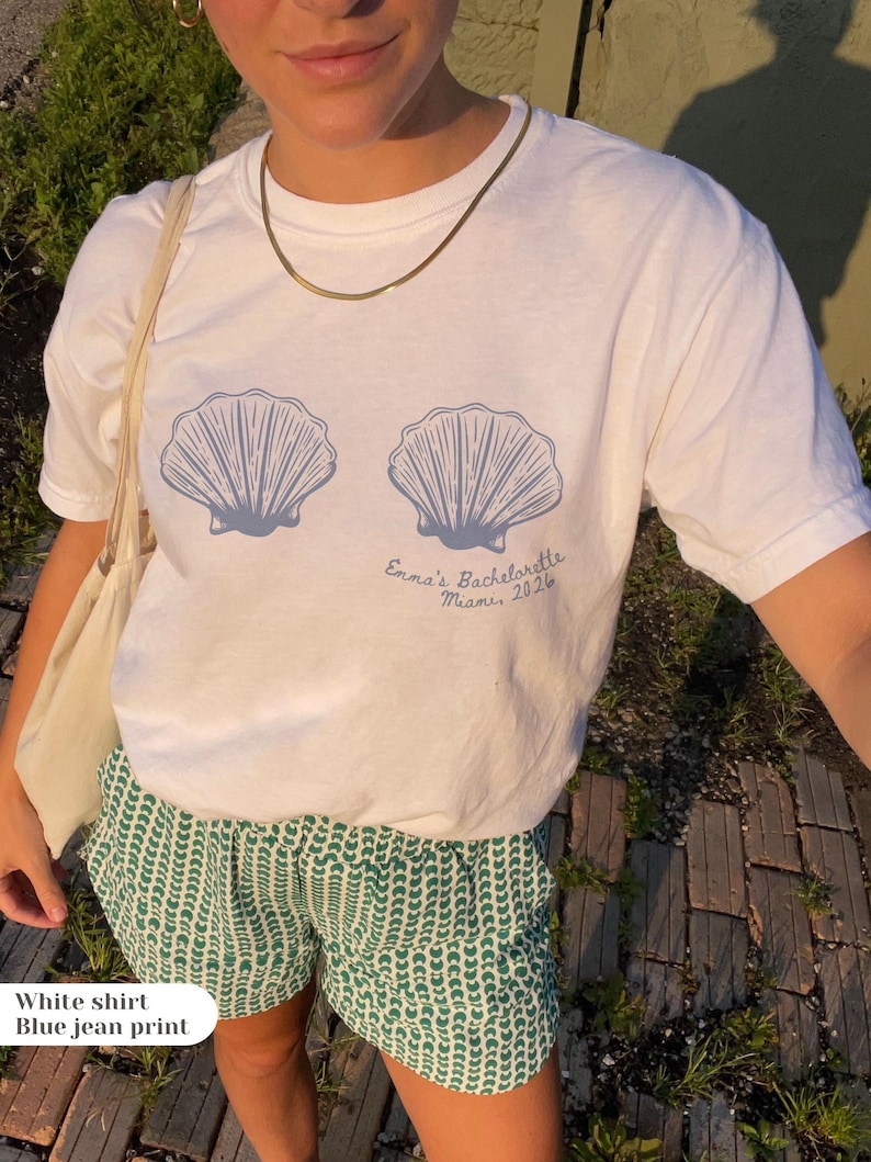Custom Beach Bachelorette Shirt: Mermaid Bride Outfit, Coastal Bach ...