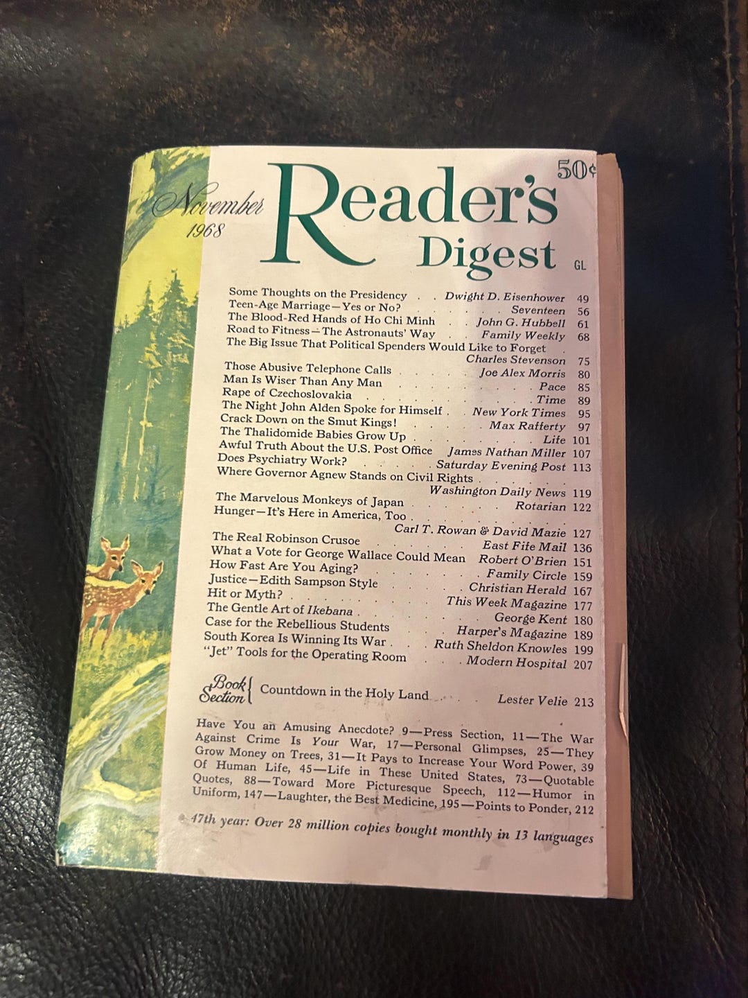 Readers Digest November 1968 - Etsy