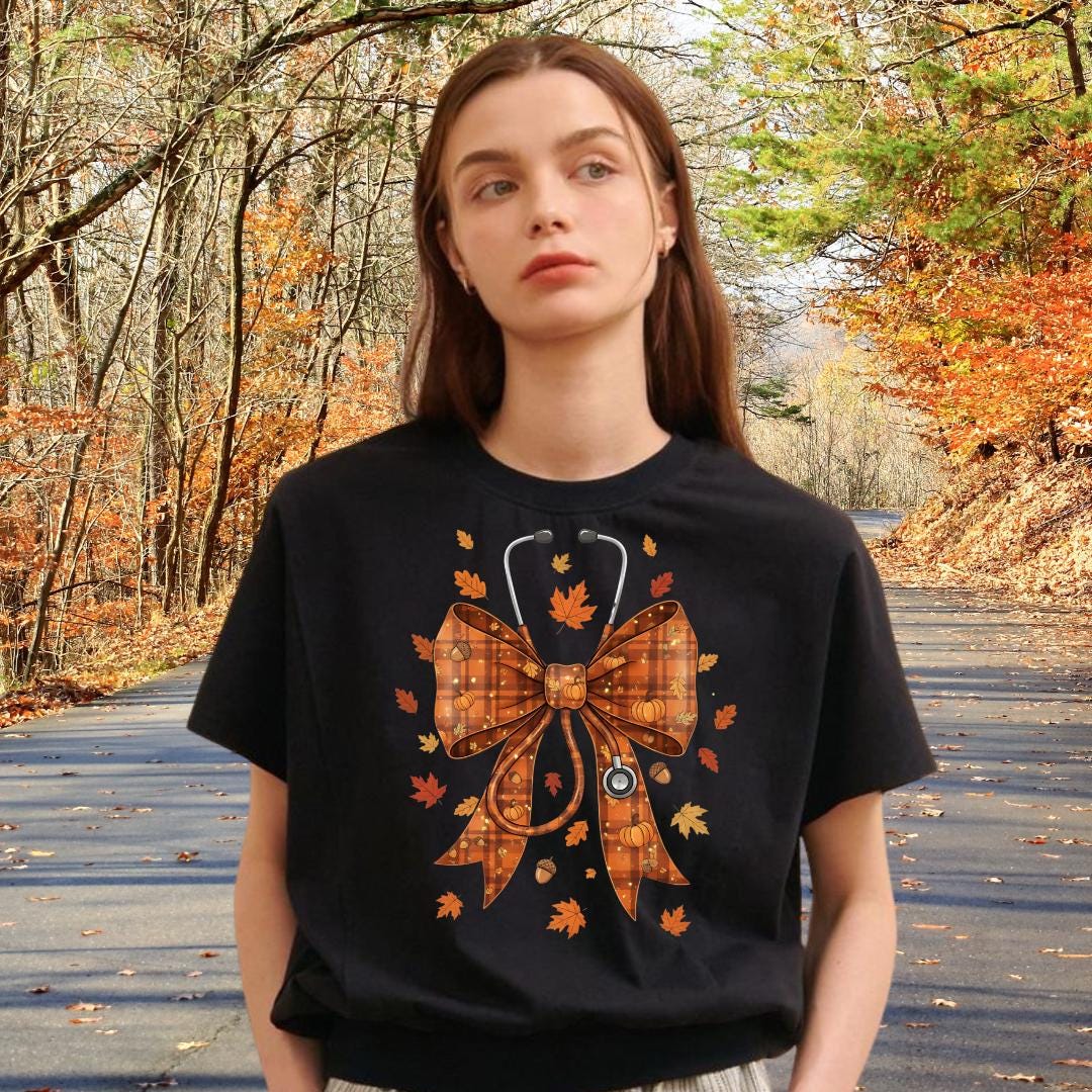 Fall Nurse Png, Autumn Nurse Png, Stethoscope Nurse Png, Floral Pumpkin ...