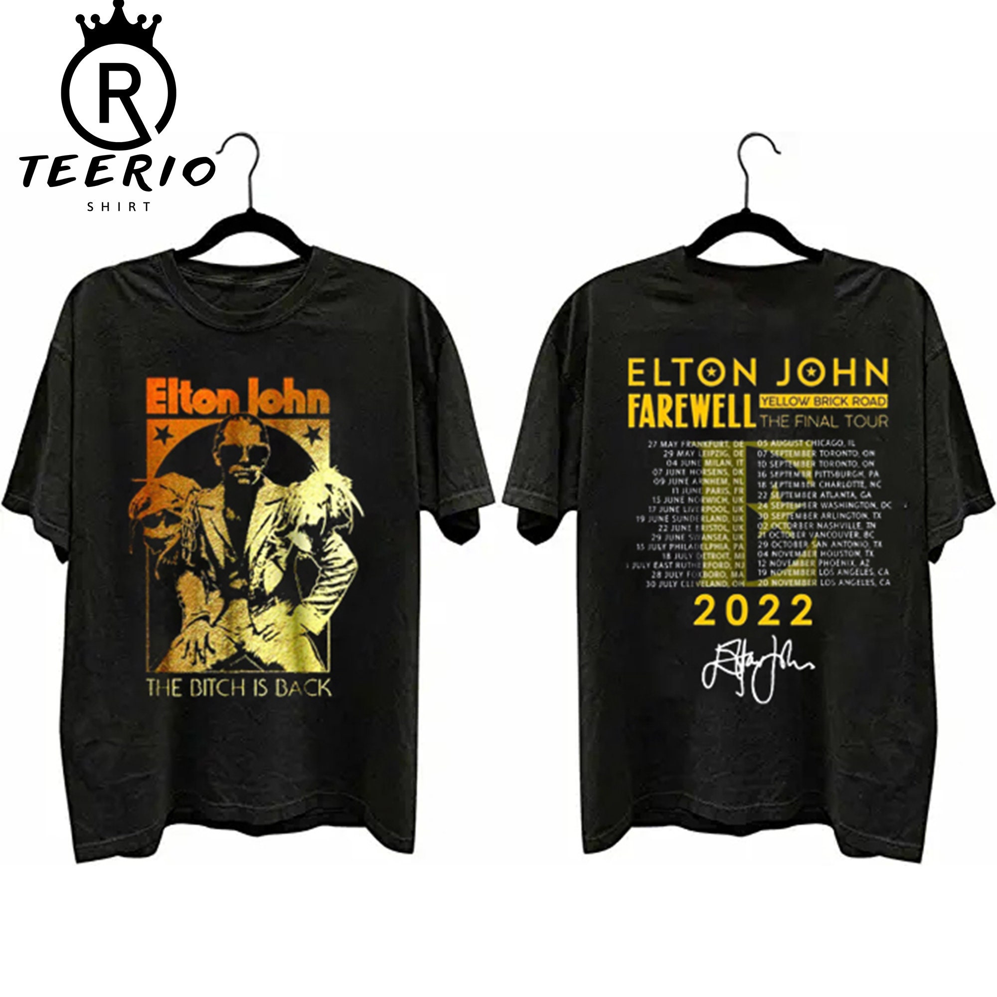 Elton John Farewell Tour 2022 Vintage Shirt, Band Music Tour 2022 ...