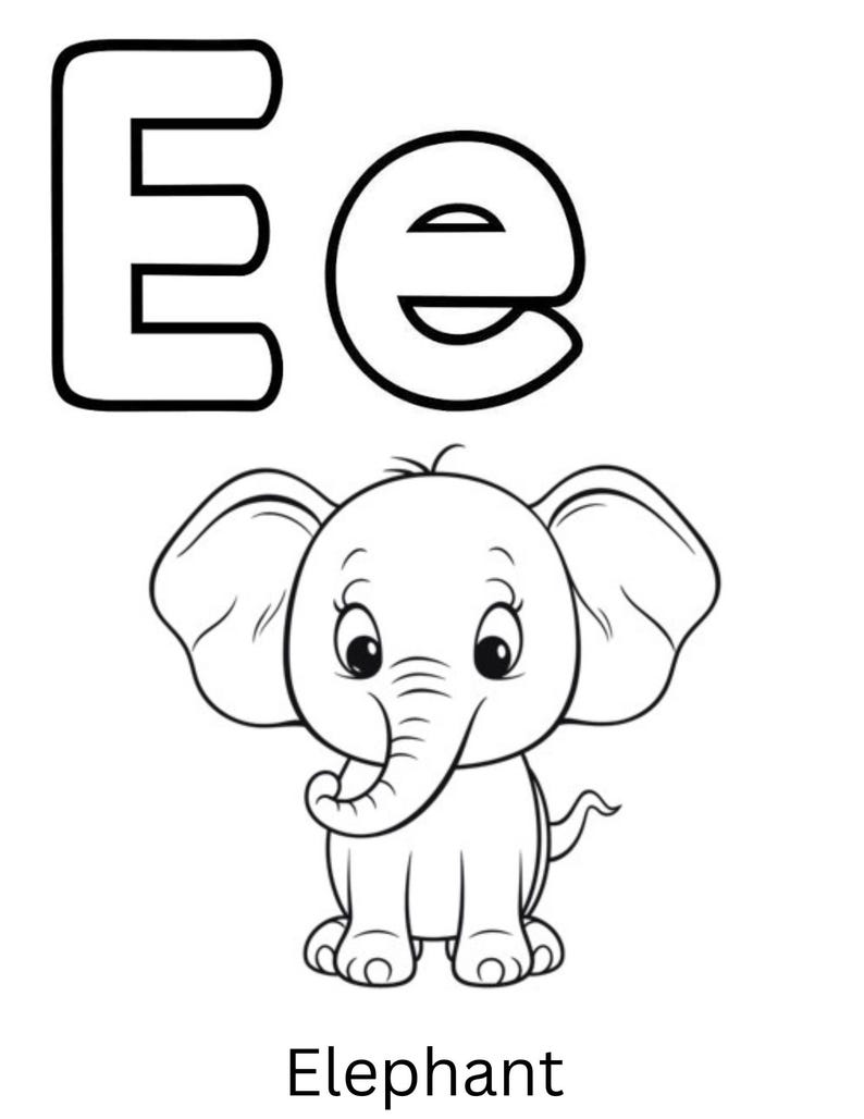 ABC Coloring Pages - Etsy
