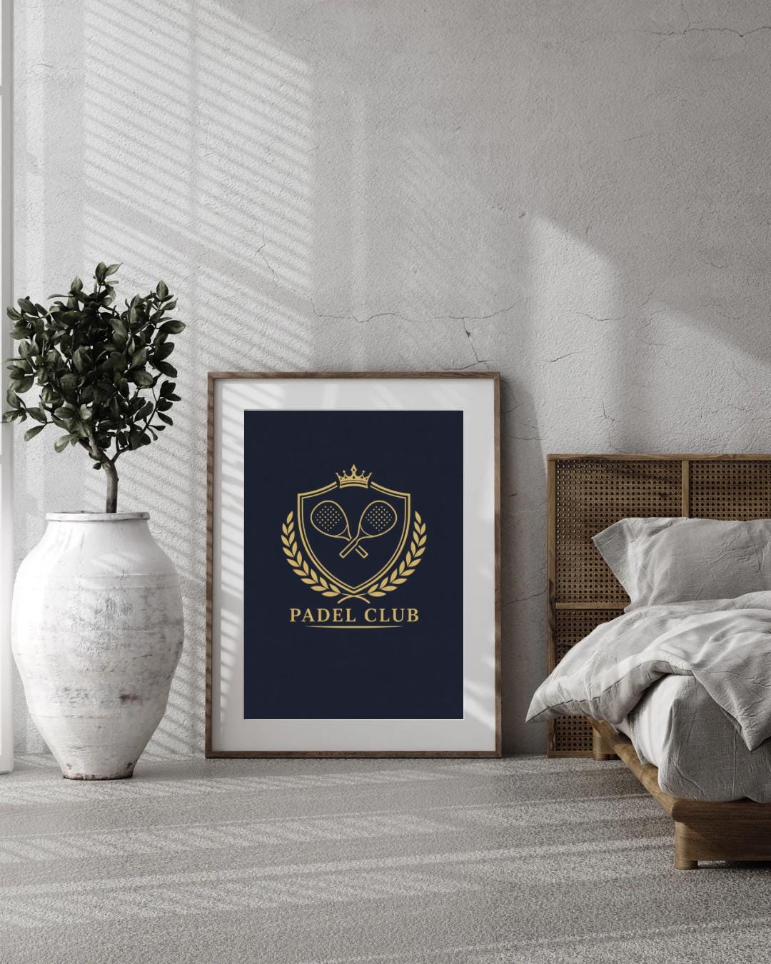 Modern Luxury Padel Club Crest Poster Wall Decor - Etsy