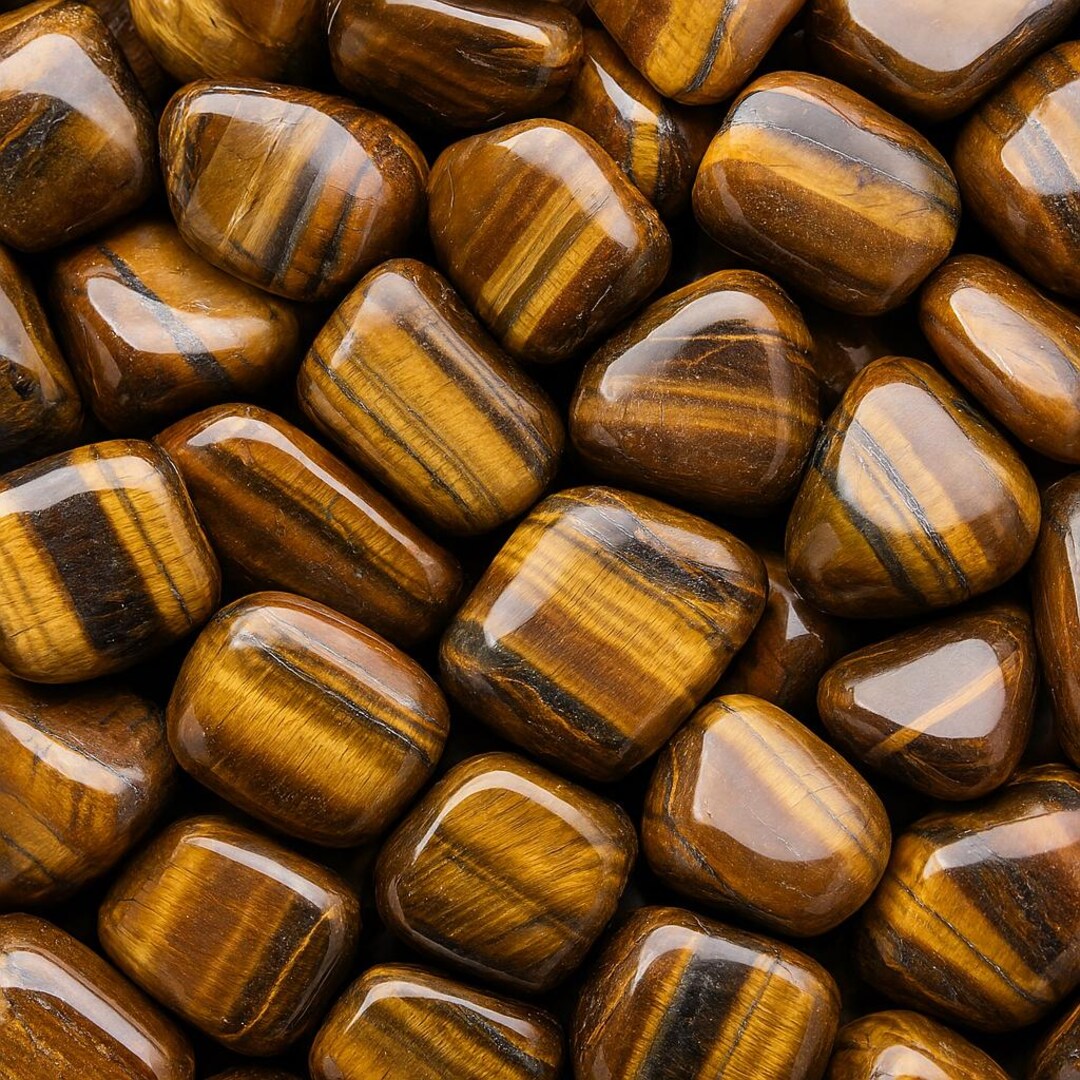 Polished Golden Tiger Eye Tumbled Stone: A Grade Healing Crystal - Etsy