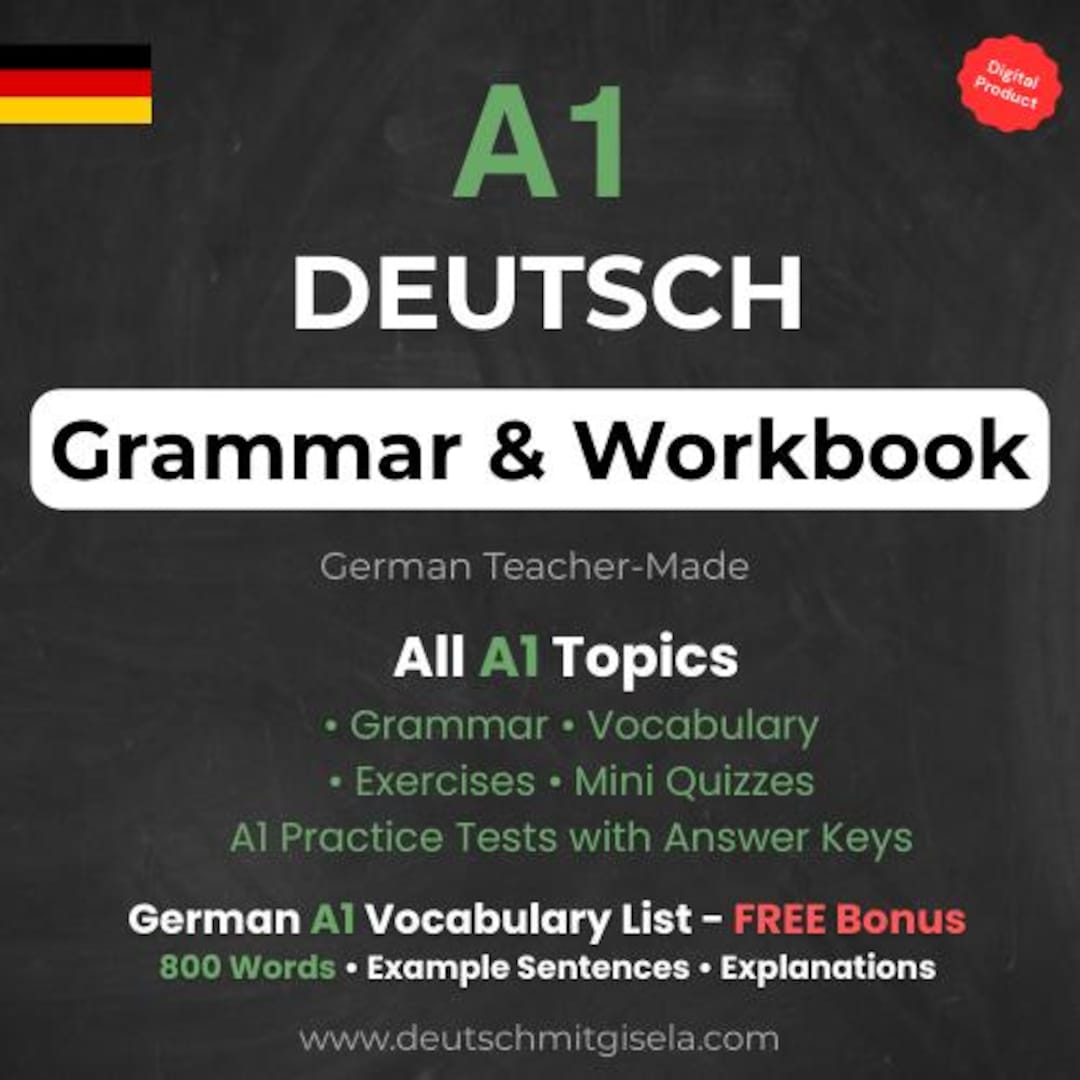 German A1 Grammar Workbook | Teacher-made German A1 Course PDF | Goethe ...