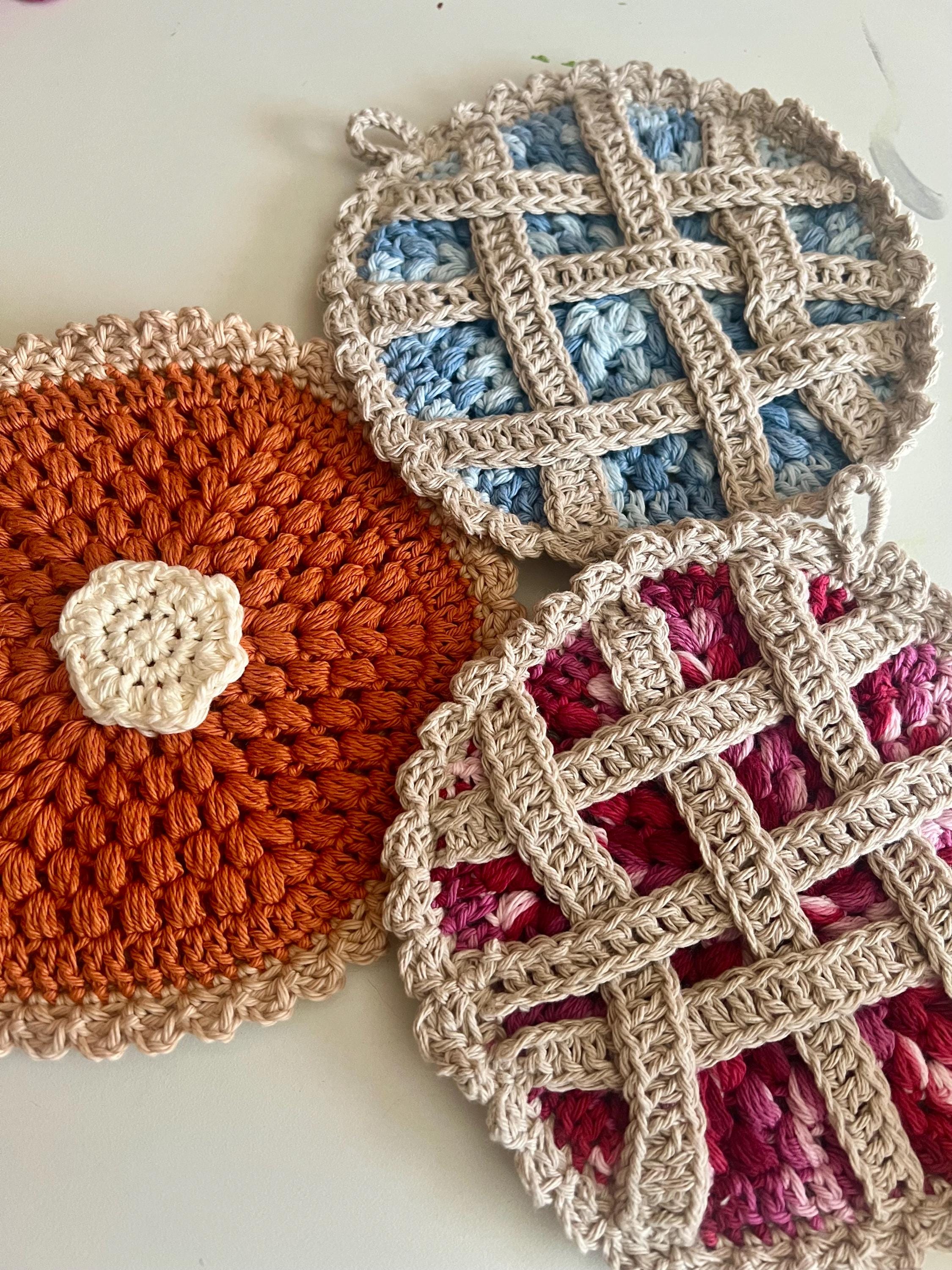 Crochet Pie Potholder - 100% Cotton - Etsy