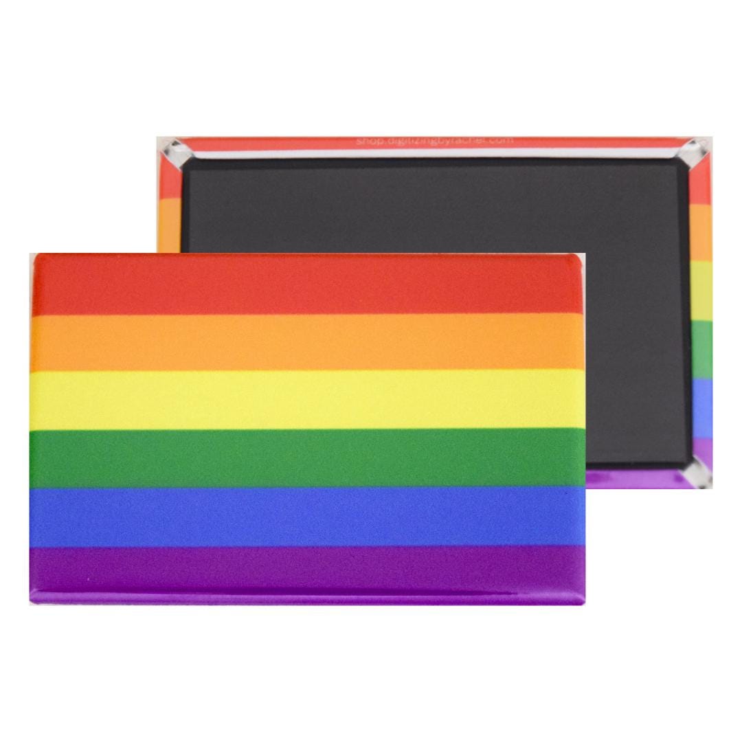 Rainbow Pride Flag Magnet – LGBTQ+ Pride Gift, Handmade Fridge Decor (1 ...