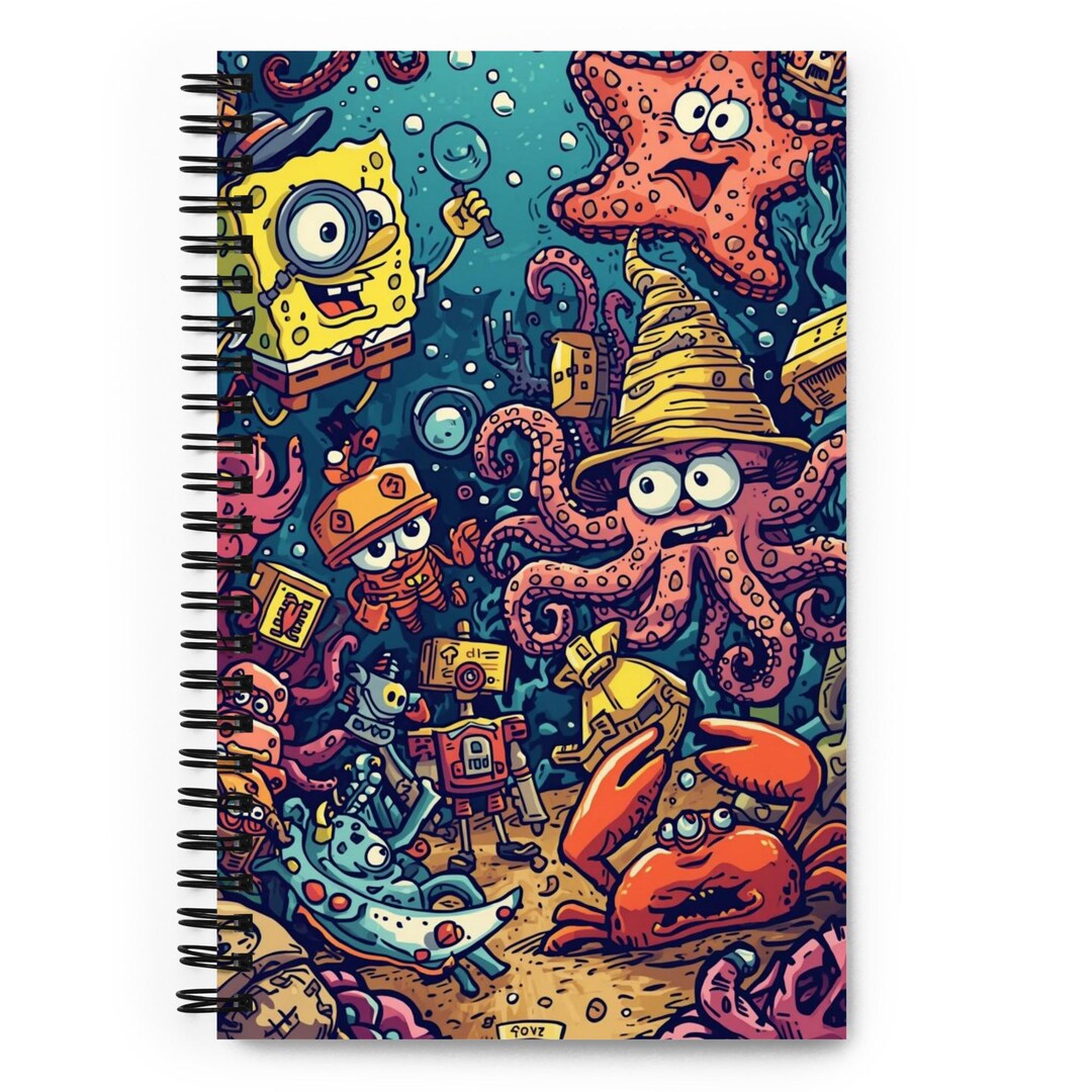 Deep Sea Chaos Notebook – Cute Kawaii Ocean Dotted Journal - Etsy