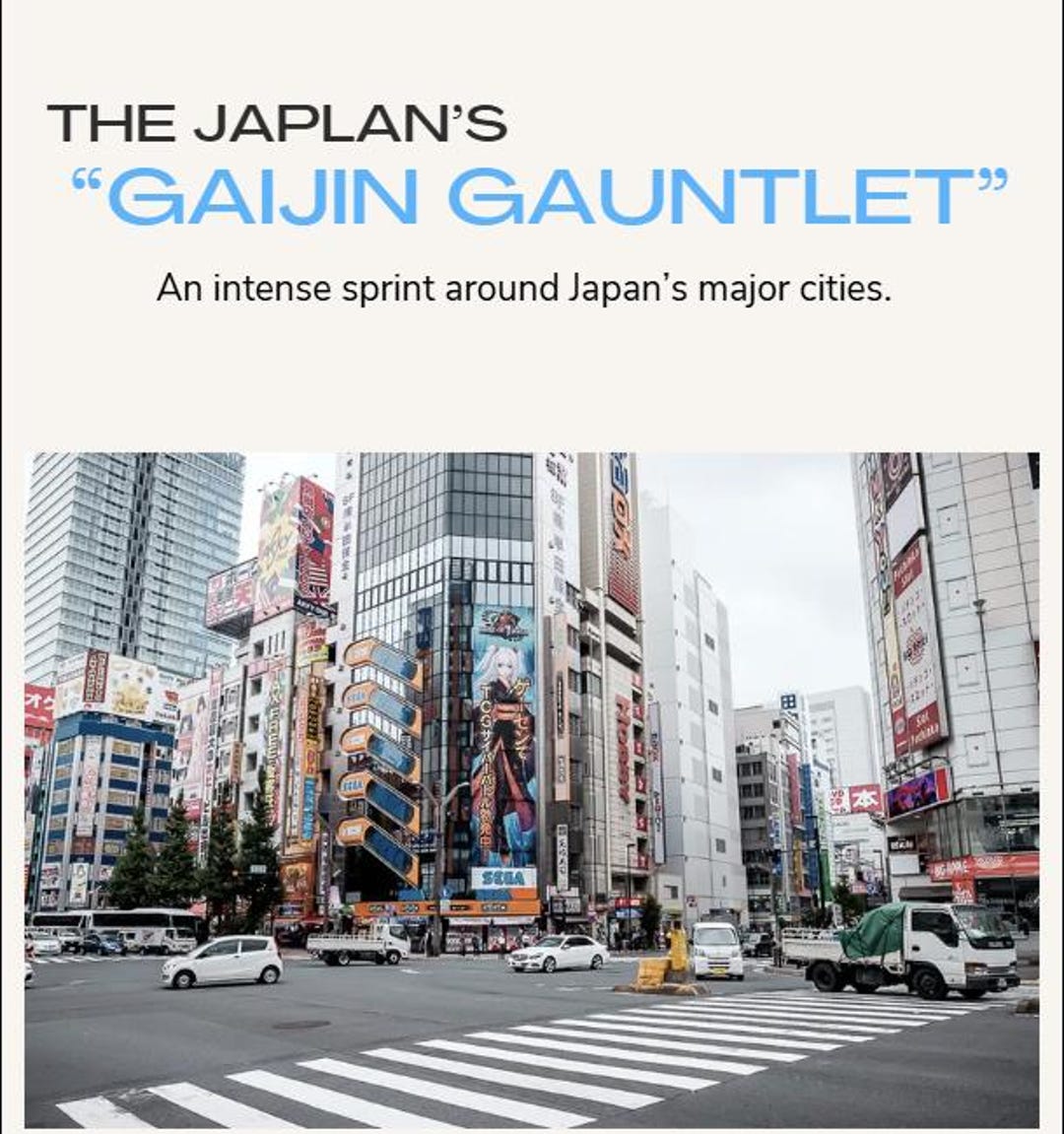 Japan Travel Itinerary - "the Gaijin Gauntlet" - Etsy
