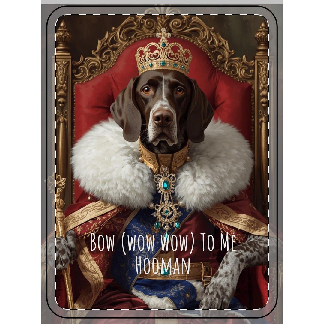 Regal German Shorthaired Pointer Dog Portrait Bow to Me Kindle Case ...