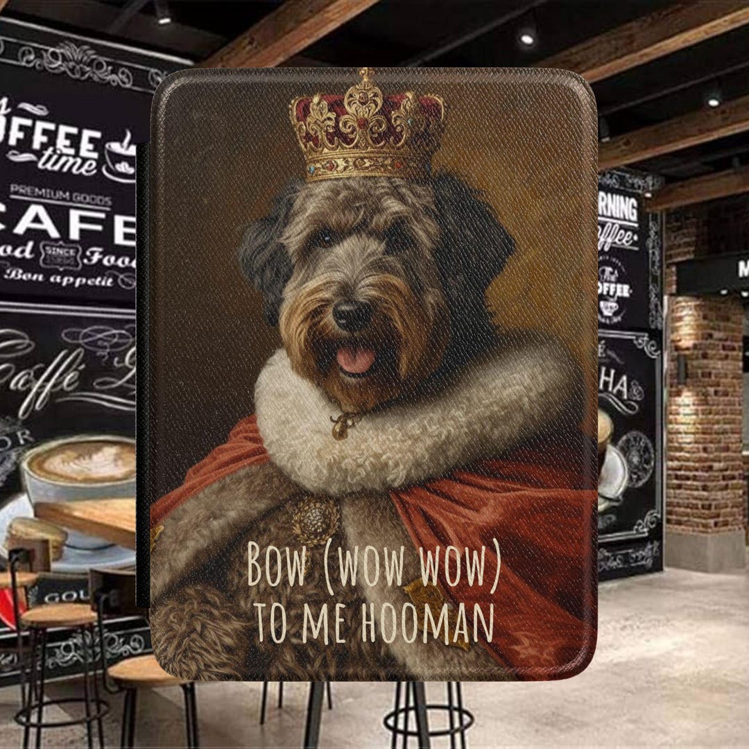Tablet Cover Regal Labradoodle Bow (wow Wow) to Me Hooman Kindle Case ...