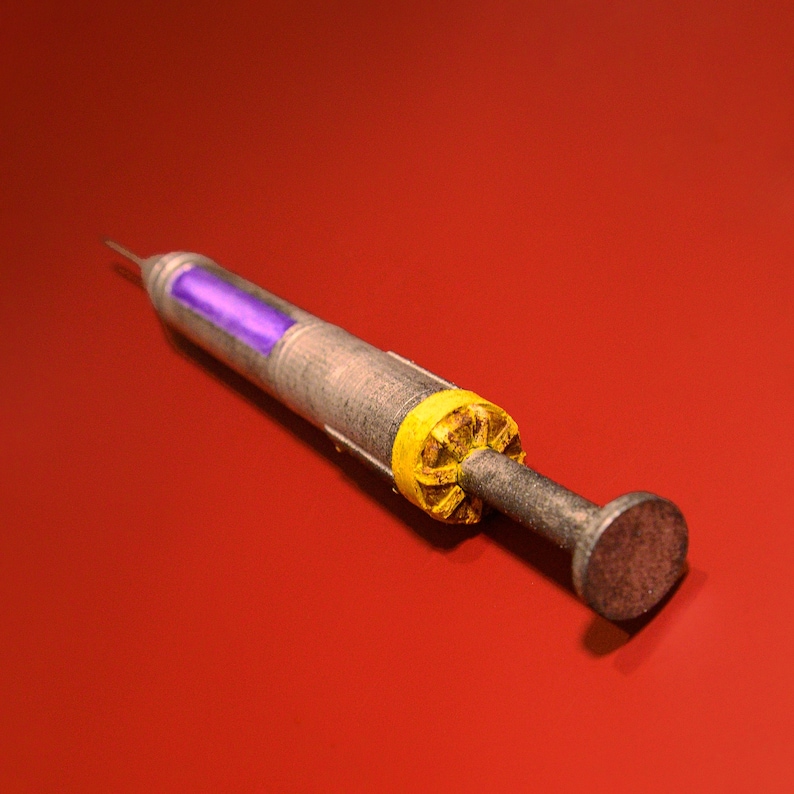 Fallout Med-x Prop Replica | Med-x Syringe Cosplay Accessory | 3D ...