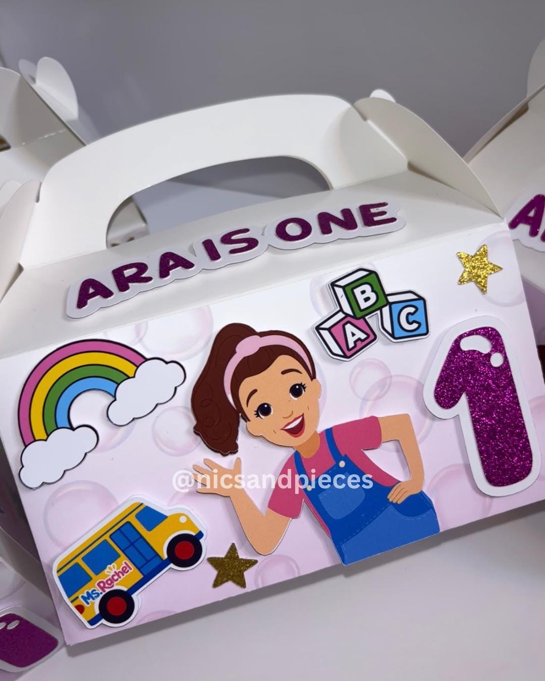 Ms Rachel Favour Gable Treat Box Personalised Birthday Gift Party Bag ...