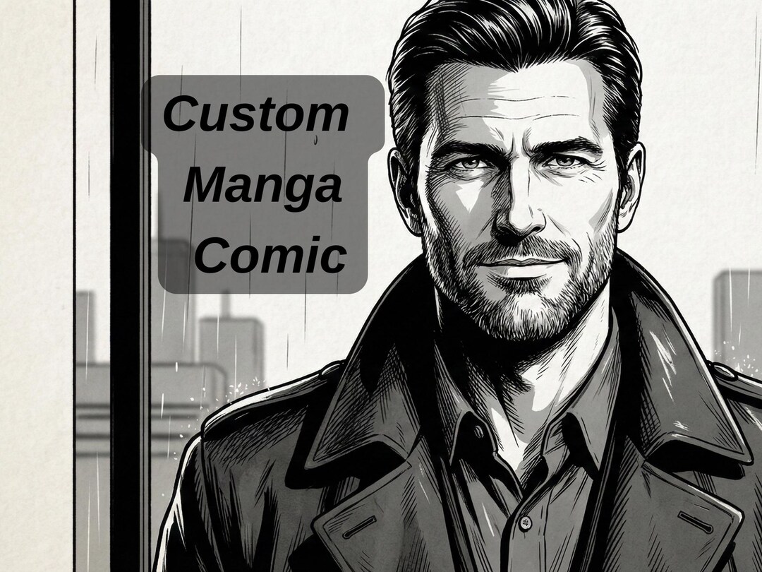 Personalized Manga Comic Book | Custom Black & White Manga Story ...