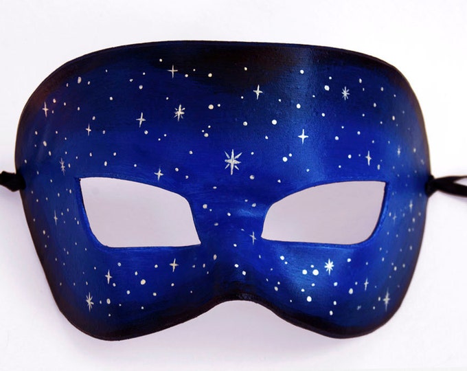 Leather Night Sky Mask Ready to Ship - Etsy
