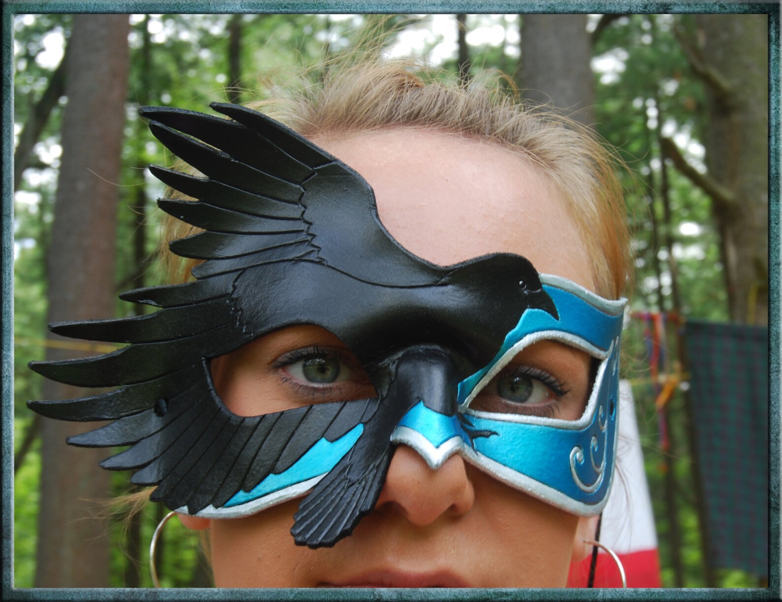 Leather Raven Mask Ready to Ship | Etsy