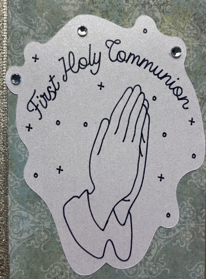 First Holy Communion, Praying Hands, Handmade Card, Church - Etsy